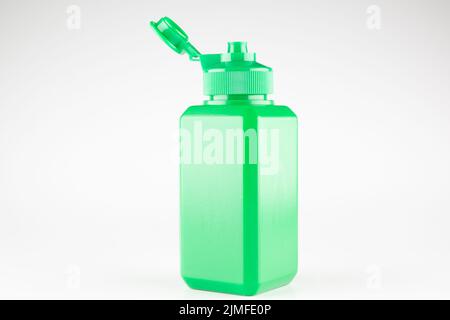 made of green plastic medical jars with lids Stock Photo - Alamy