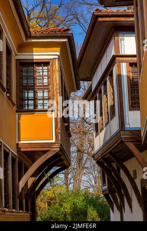 Plovdiv, Bulgaria medieval houses, Old Town Stock Photo - Alamy