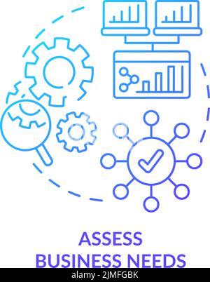 Assess business needs concept icon Stock Vector Image & Art - Alamy