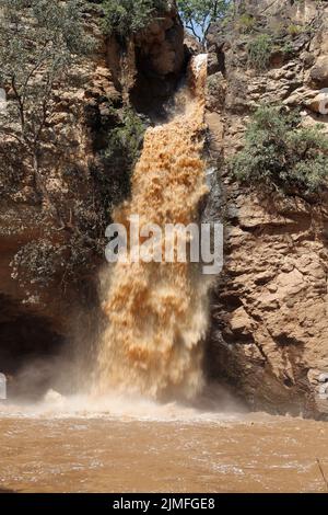 Makalia falls Lake Nakuru National Park - Kenya - East Africa Stock ...