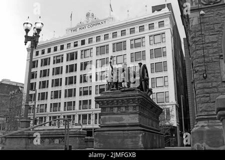 The May Company building in downtown Cleveland, Ohio is under ...