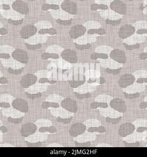 French grey doodle motif linen seamless pattern. Tonal country cottage ...