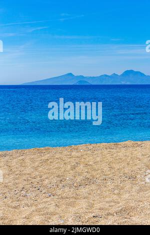 Most beautiful beaches on Kos Island in Greece panorama view Stock ...