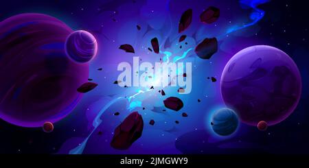 debris explosion effect cartoon vector illustration Stock Vector Image ...