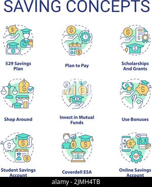 Education saving account abstract concept vector illustration Stock ...