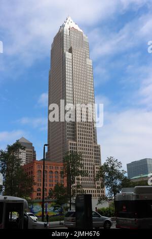 Top of the Tower City Center (Cleveland, Ohio) seen from the inside of ...