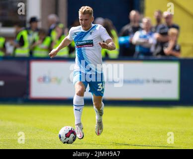 #34, Ben Whitfield of Barrow AFC & #28, Lewis Billington of Crewe ...