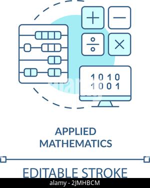 Applied mathematics concept icon Stock Vector Image & Art - Alamy
