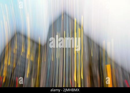 Frankfurt skyscraper, wipe effect Stock Photo - Alamy