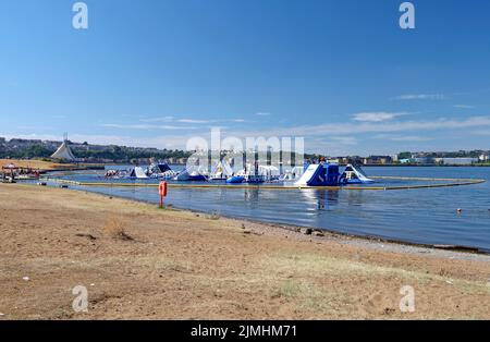 Cardiff Aqua Park inflatable obstacle course and fun water feature ...