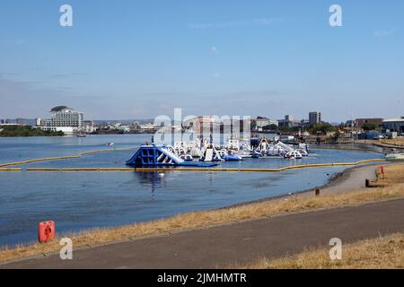 Cardiff Aqua Park inflatable obstacle course and fun water feature ...