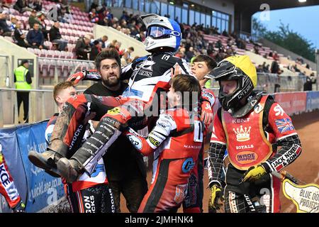 MANCHESTER, UK. AUGUST 5TH Archie Rolph during the British Youth ...
