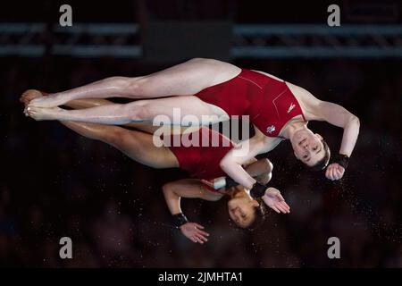 England's Eden Cheng and Andrea Spendolini Sirieix (left) during Women ...