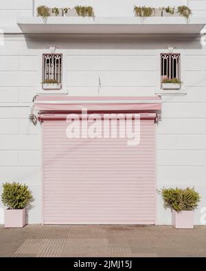 Front view city building door Stock Photo - Alamy