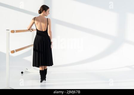 Back view professional dancer with copy space Stock Photo - Alamy