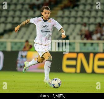 Matteo Brunori of Palermo Fc in action during the Coppa Italia beetween ...