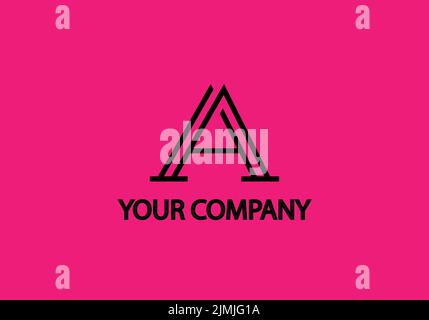 Abstract Alphabets Letters AA or A A Logo Stock Vector Image & Art - Alamy