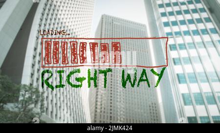 Street Sign the Direction Way to Luck Stock Photo - Alamy