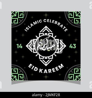 Islamic ornament pattern border for Ramadan card Stock Vector Image ...