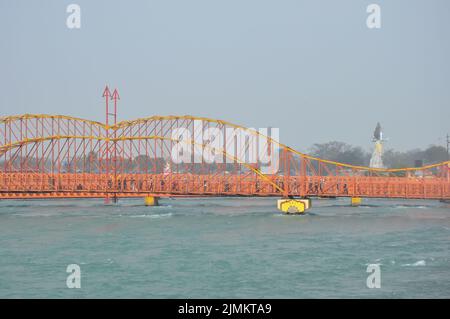 Bridge over Ganges river, Haridwar, Uttarakhand, India Stock Photo - Alamy
