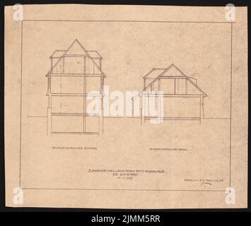 Poelzig Hans (1869-1936), Jungfellenheim, Emmagrube (May 27, 1914): 2 ...