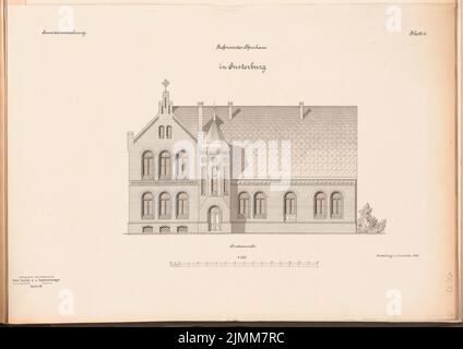Unknown architect, Reformed rectory, Insterburg (approx. 1890): Plan ...