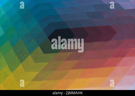 Gradient color change composition with acrylic paint Stock Photo - Alamy