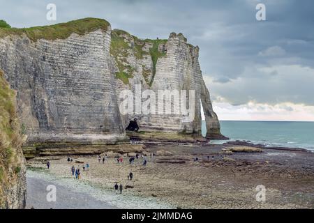 Famous cliffs of Etretat in France, Normandy Stock Photo - Alamy