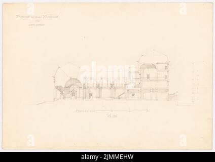 Messel Alfred (1853-1909), Grand Ducal Museum in Darmstadt. Execution ...