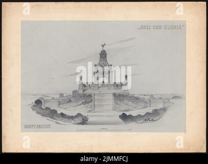 Neckelmann Skjold (1854-1903), Battle monument in Leipzig. Project II ...