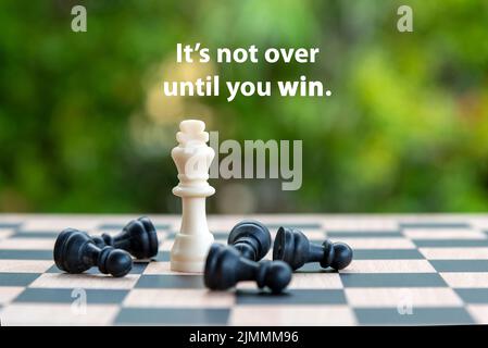 Inspirational Motivational quote , it's not over when you lose it's ...