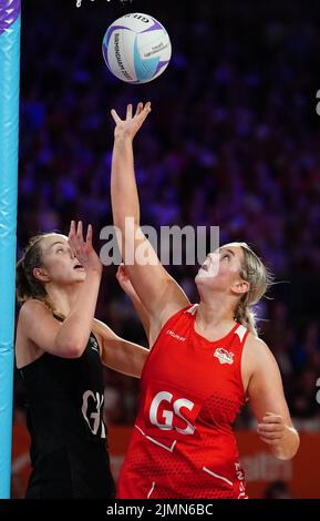 England's Eleanor Cardwell in action during the Vitality Netball ...