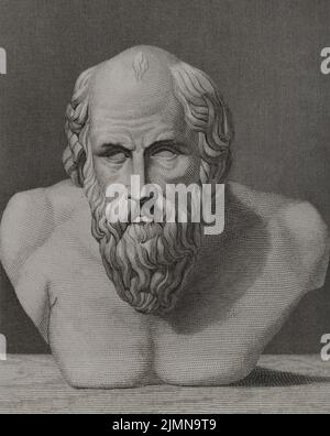 DIOGENES (c 412 BC-323 BC) Greek philosopher. "Diogenes sitting in his ...