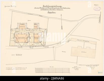 Kahl, garrison in Mutzig. Houses for three Wallmeister (1903-1904 ...