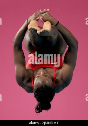 England’s Desharne Bent-Ashmeil in action during the Women’s 3m ...