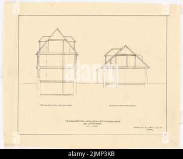 Poelzig Hans (1869-1936), Jungfellenheim, Emmagrube (May 27, 1914): 2 ...