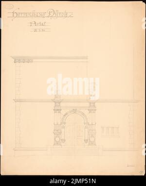 Grisebach Hans (1848-1904), manor house for Rudolf Mosse, Dyrotz (1894 ...