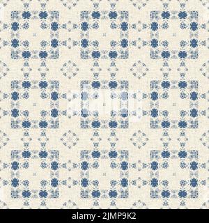French blue quilt printed fabric pattern for shabby chic home decor ...