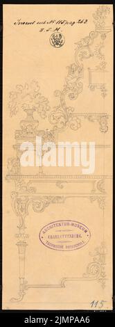 Stier Gustav (1807-1880), furniture designs (1846): essay (see Inv.No ...