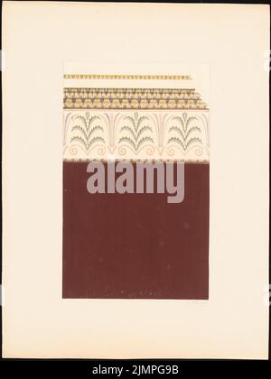 Sievers Carl (1834-1891), decorative studies (1856-1856): Colored beams ...