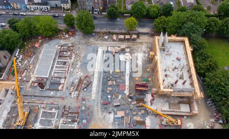 Limerick, Clare St., Ireland 06-August,2022 view of the new urban ...