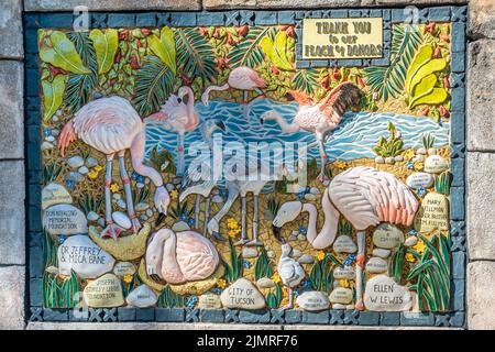 A bright and colorful expansive zoo with 4 zones in Reid Park Zoo ...