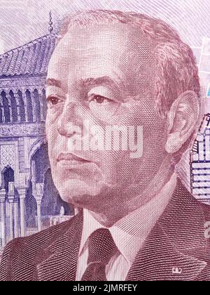 Hassan II of Morocco, portrait from money Stock Photo - Alamy