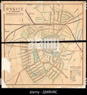 Jansen Hermann (1869-1945), Pyritz city expansion (June 30, 1928 ...