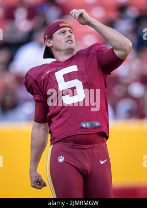 Washington Football Team's Tress Way plays during an NFL football game ...