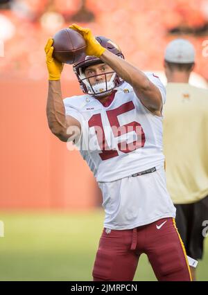 Washington Commanders wide receiver Dax Milne (15) makes a catch ...