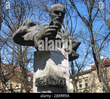 The pretty Ukrainian city of Lviv with its churches and palaces in the ...