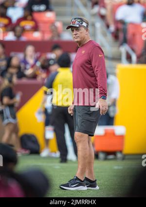 Washington Commanders defensive coordinator Jack Del Rio during an NFL ...