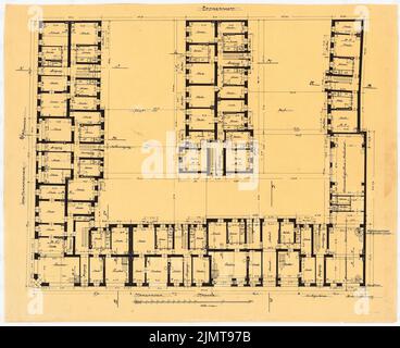 Messel Alfred (1853-1909), workers' homes in Berlin-Moabit (1912 ...