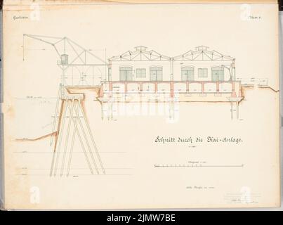 Franzius Otto, suspended ferry over the Kaiser Wilhelm Canal (North Ostsee Canal) near ...